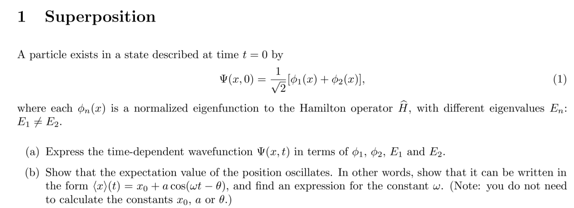 Solved A particle exists in a state described at time t=0 by | Chegg.com