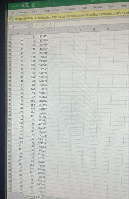 Solved The accompanying data file has three variables, | Chegg.com