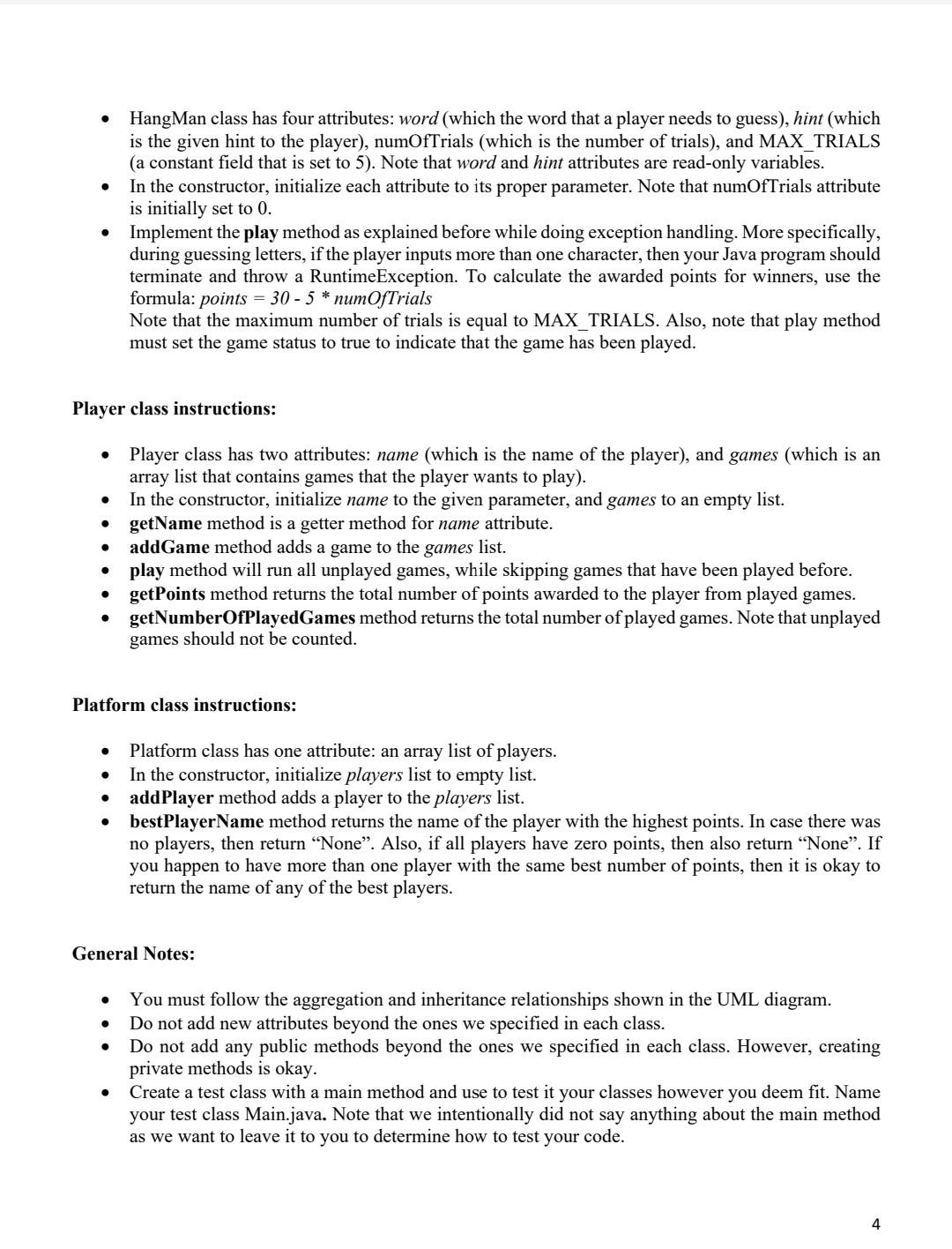 Solved Write a Java program that implements the system shown | Chegg.com