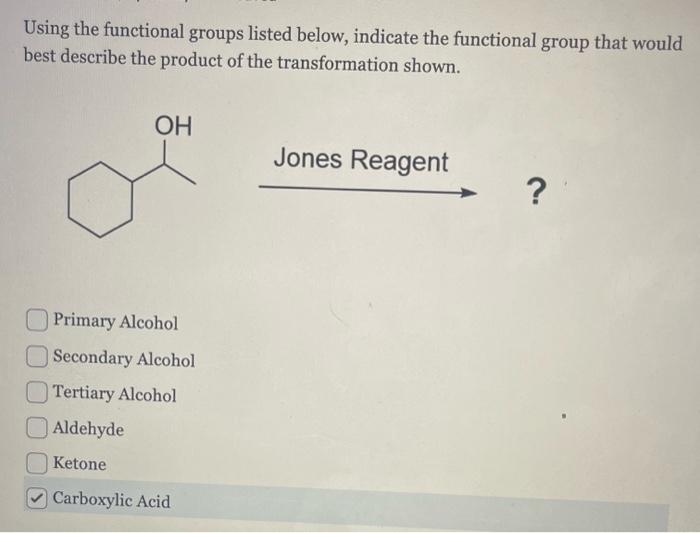 Solved Using the functional groups listed below, indicate | Chegg.com