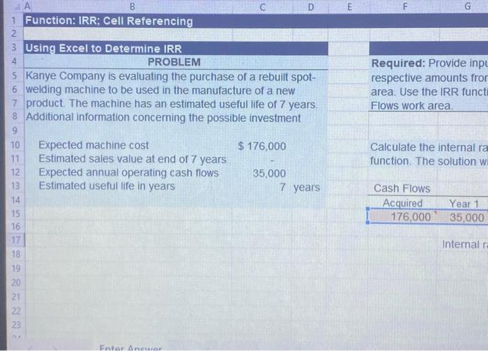 Solved plwaee give me formula for internal rate of return | Chegg.com