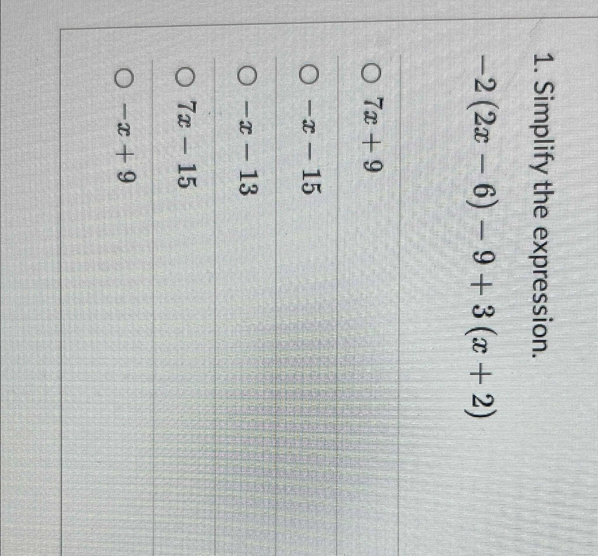 Solved Simplify the | Chegg.com