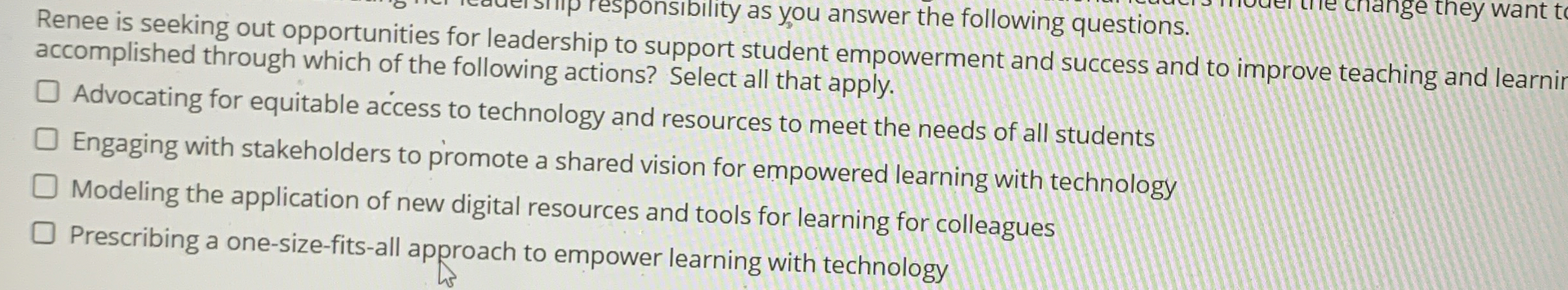 Solved sponsibility as you answer the following questions. | Chegg.com