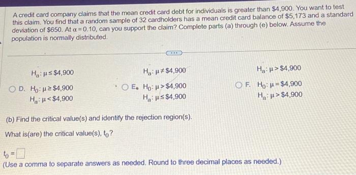 Solved A used car dealer says that the mean price of a | Chegg.com