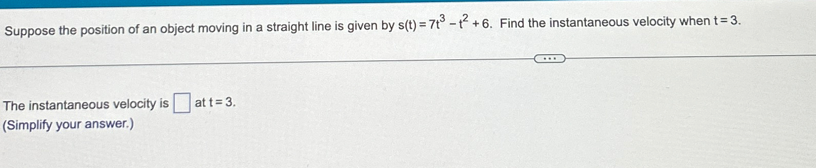 Solved Suppose the position of an object moving in a | Chegg.com