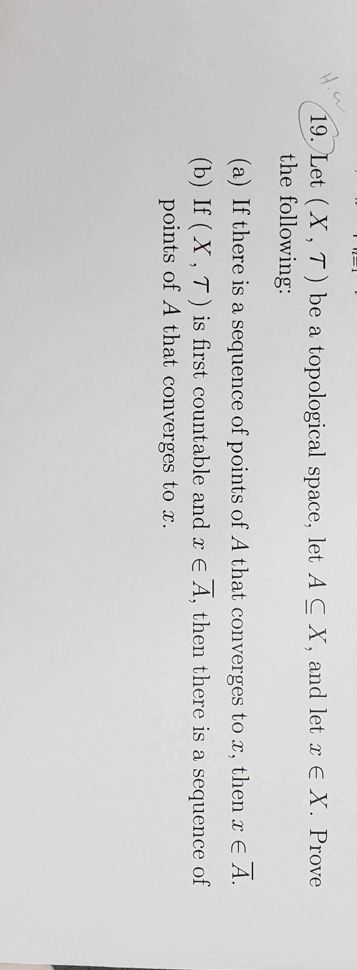 23. Let (X,τ) and (Y,S) be topological spaces, and | Chegg.com