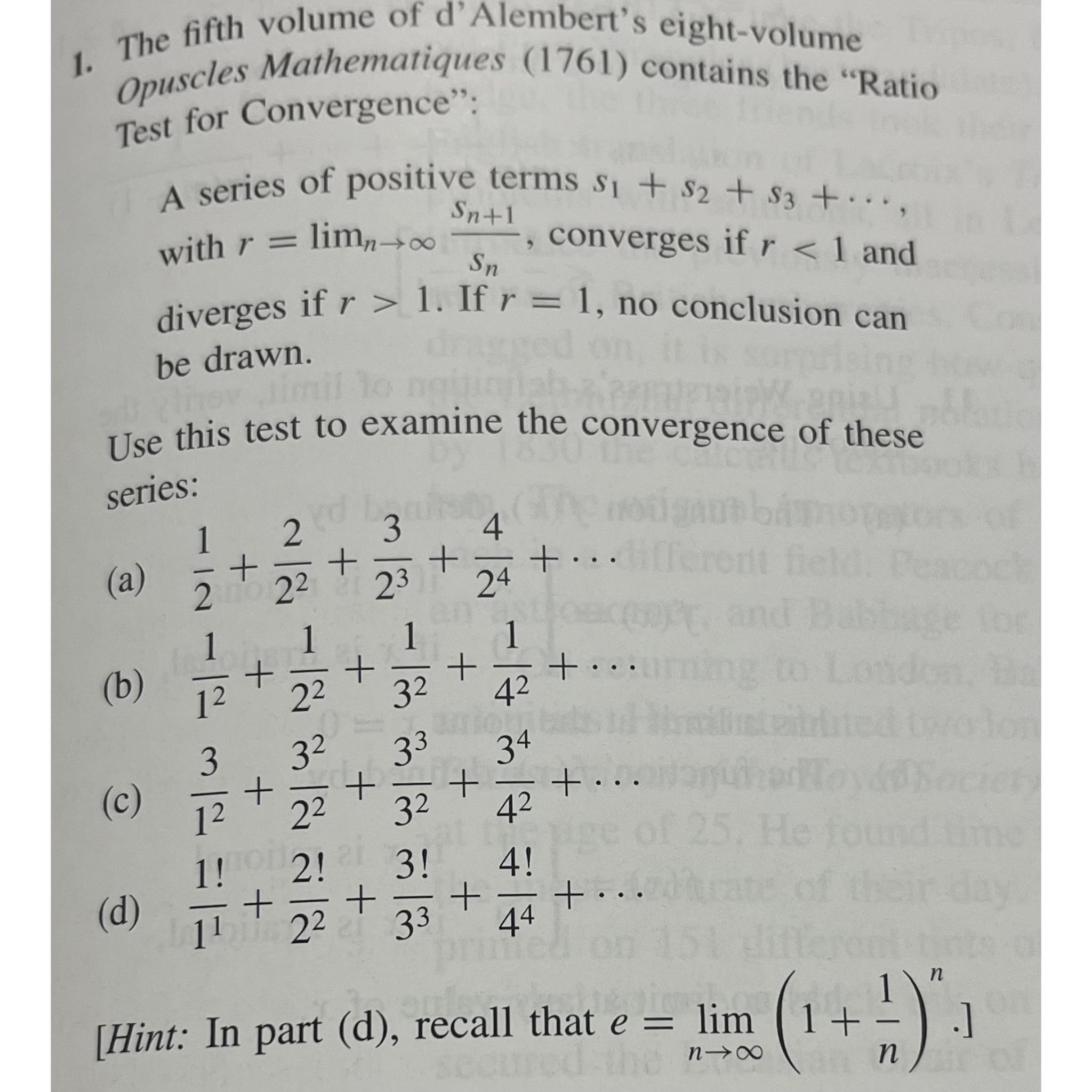 Solved The fifth volume of d'Alembert's eight-volume | Chegg.com