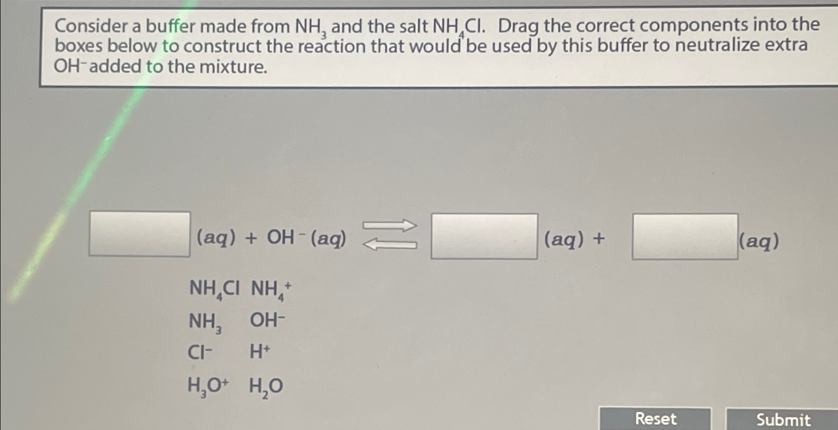 Solved Consider A Buffer Made From Nh3 ﻿and The Salt Nh4cl