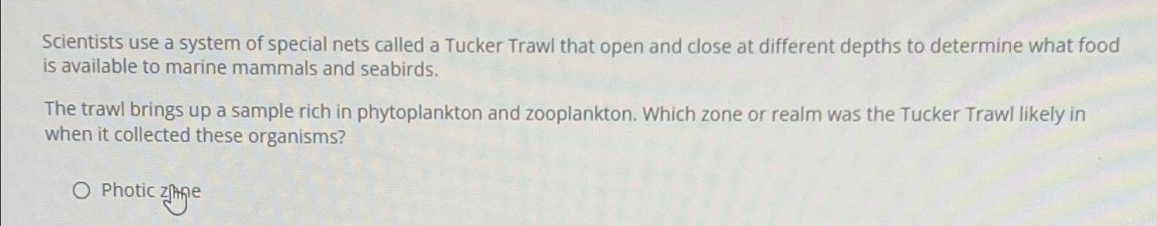 Solved Scientists use a system of special nets called a | Chegg.com