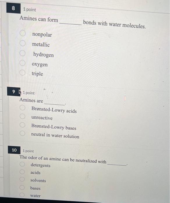 Solved Which of the following compounds cannot form hydrogen | Chegg.com