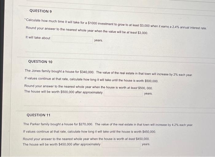 Solved 'Calculate how much time it will take for a $1000 | Chegg.com