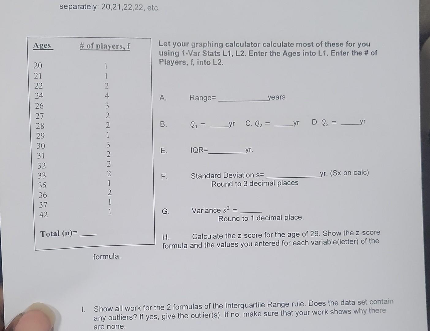 Solved separately: 20,21,22,22, etc. Let your graphing | Chegg.com