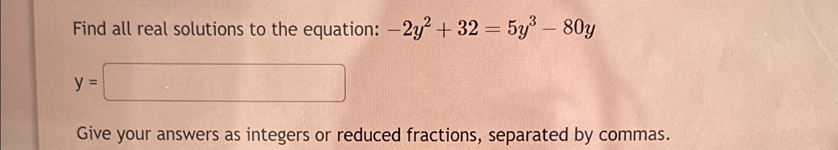 Solved Find all real solutions to the equation: | Chegg.com