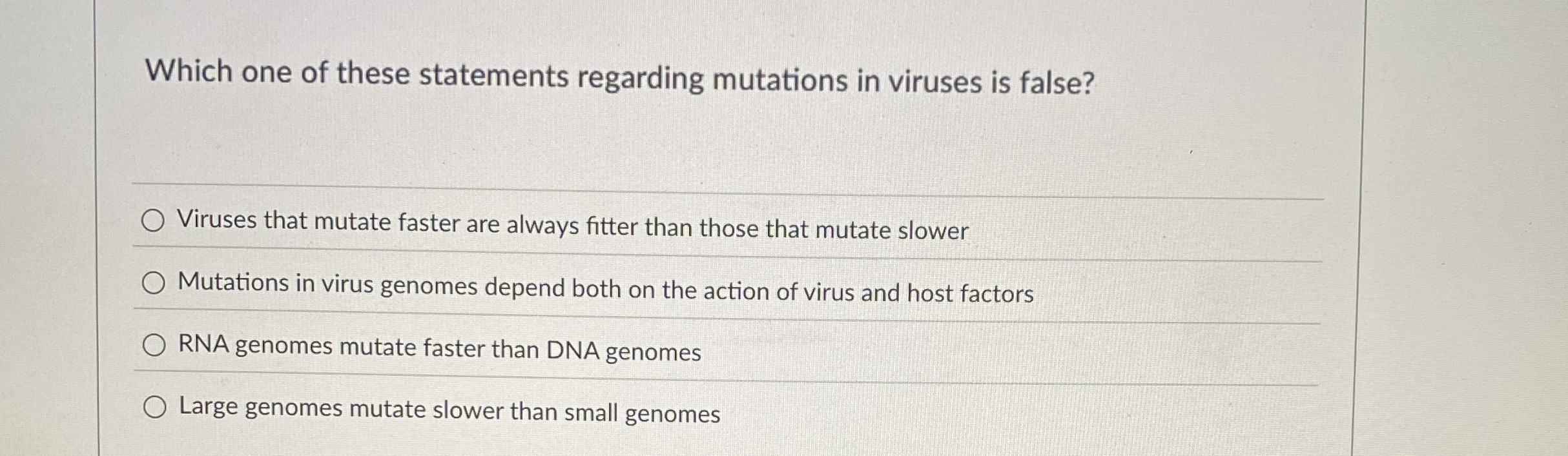 High Quality SOLUTION Which one of these statements regarding mutations in | Chegg.com