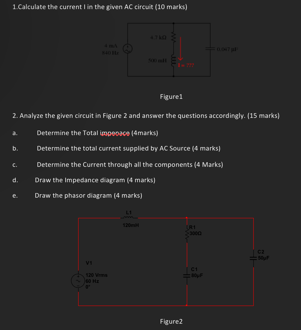 Solved by an EXPERT 1.Calculate the current I in the given AC ﻿circuit | Chegg.com