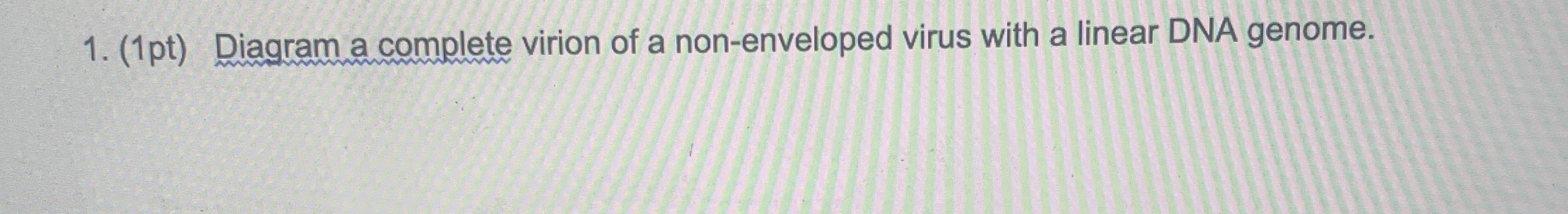 Solved Diagram a complete virion of a non-enveloped virus | Chegg.com