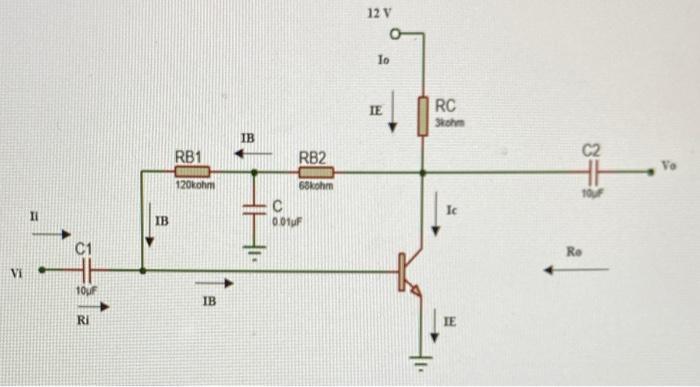 Solved The circuit of the figure a) With IBQ and ICQ | Chegg.com