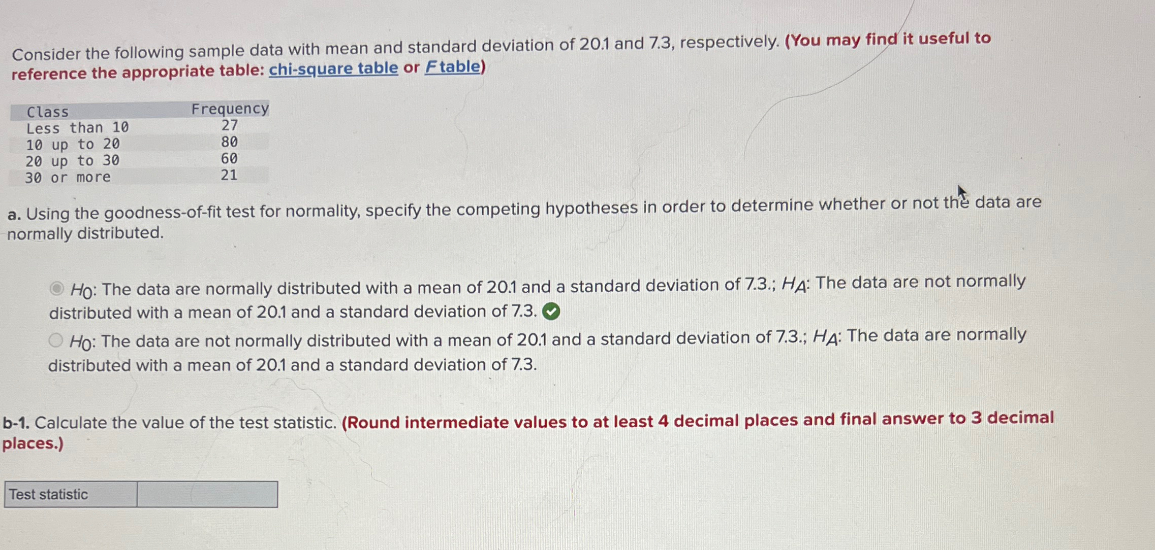Solved Consider the following sample data with mean and | Chegg.com