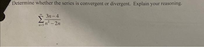 Solved determine whether to sequence convergent or | Chegg.com