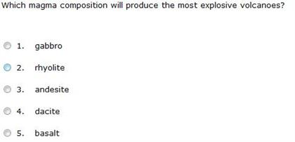 Solved Which magma composition will produce the most | Chegg.com