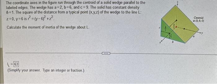 Solved The coordinate axes in the figure run through the | Chegg.com
