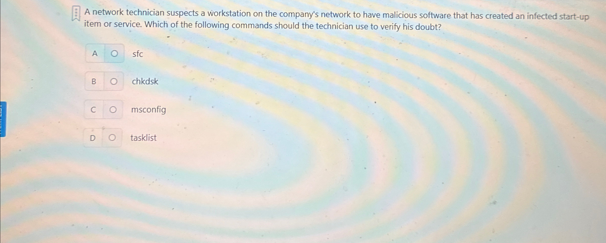 Solved A network technician suspects a workstation on the | Chegg.com