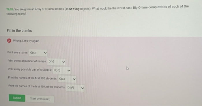 Solved Big O Notation, Best Case/Worst Case:You are given an | Chegg.com