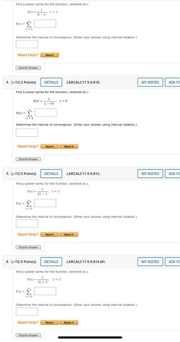 Solved Find a geometric power series for the function, | Chegg.com