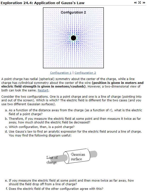 Solved Exploration 24.4: Application of Gauss's LawA point | Chegg.com