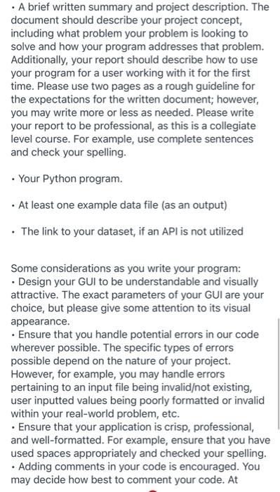 Solved Your assignment is to create a Python program that | Chegg.com