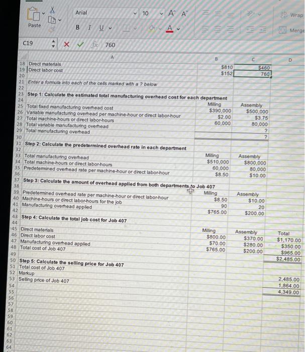Solved Chapter 2: Applying Excel: Exercise (Part 2 of 2) 2. | Chegg.com