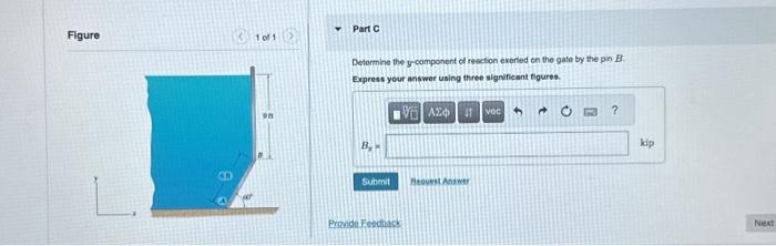 Solved The unilorm rectangular relet gate AB shown in | Chegg.com