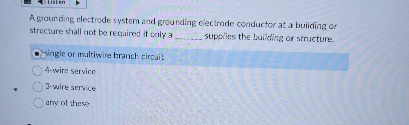 Solved Listen A Grounding Electrode System And Grounding 7300