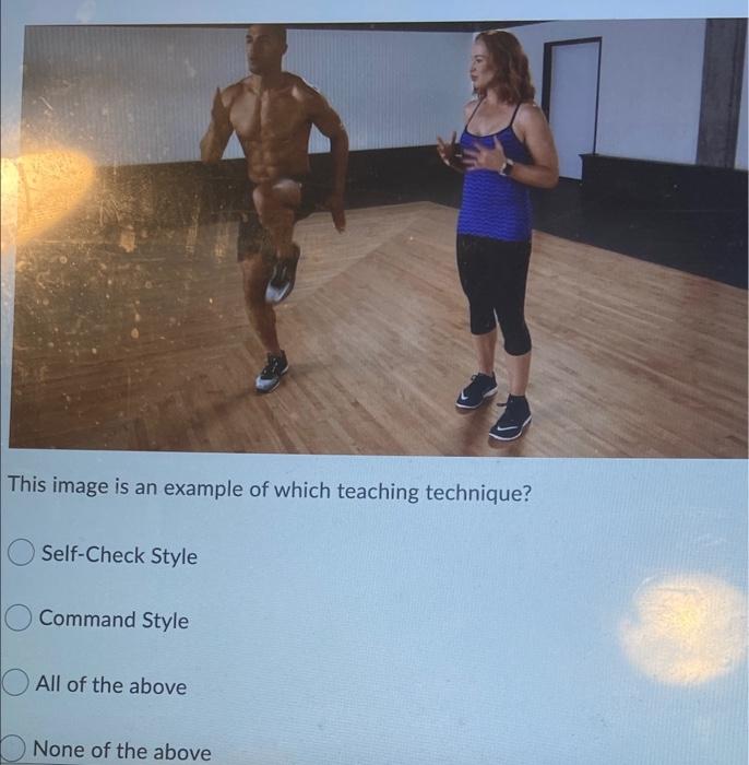 Solved This image is an example of which teaching technique? | Chegg.com