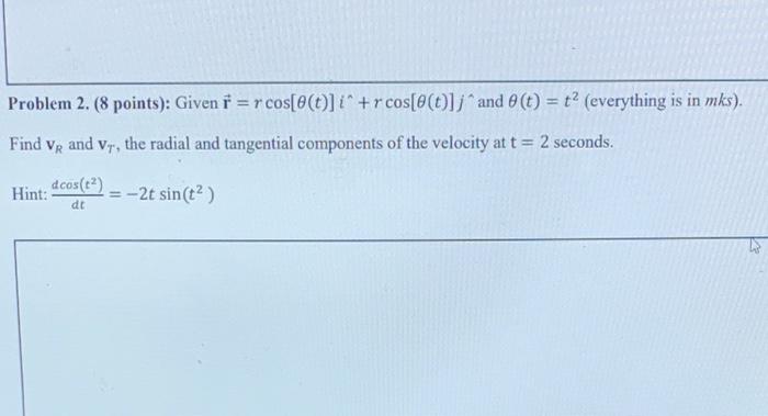 Solved Problem 2. (8 points): Given | Chegg.com
