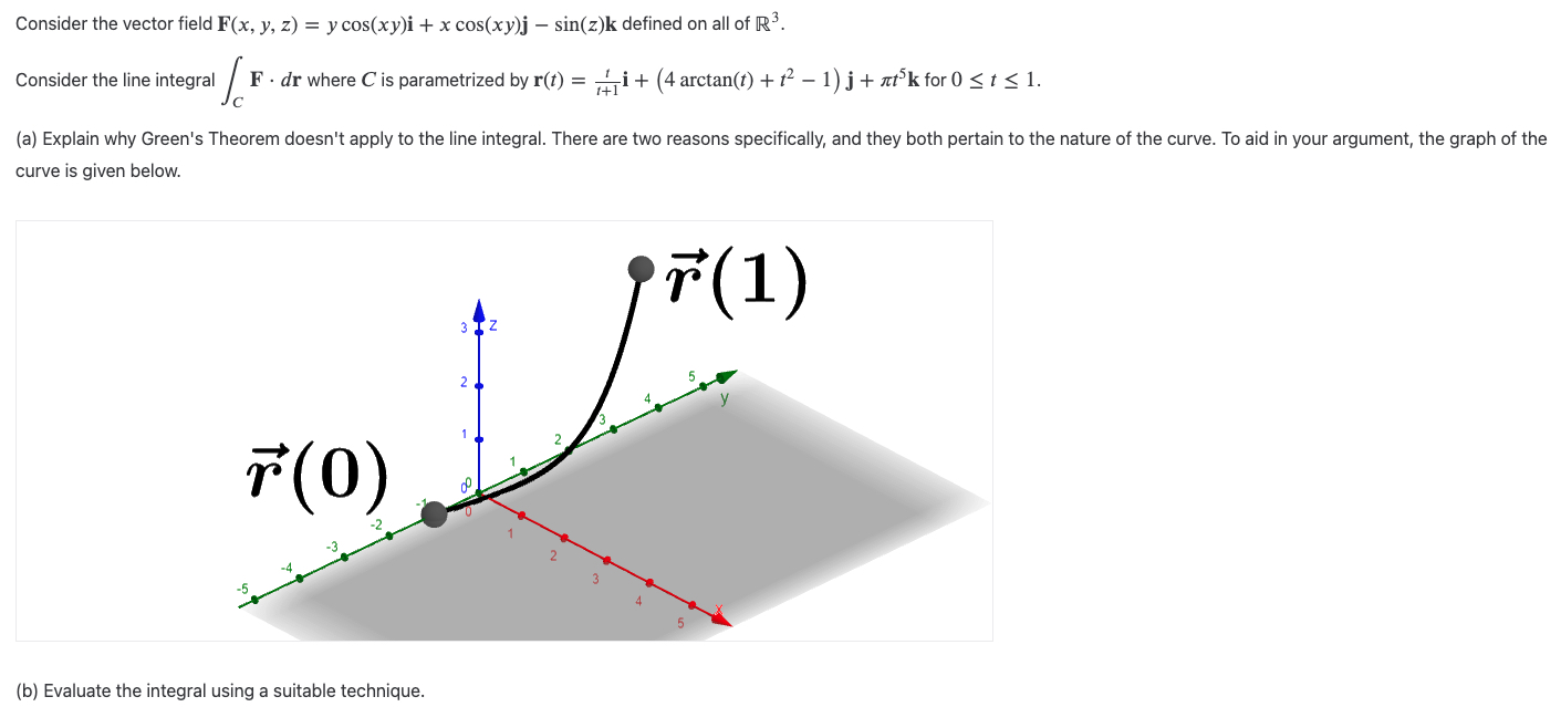 Solved Consider the vector field | Chegg.com