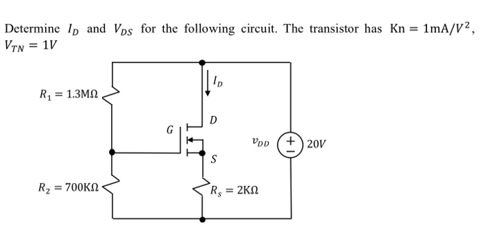 Solved Determine lp and Vps for the following circuit. The | Chegg.com