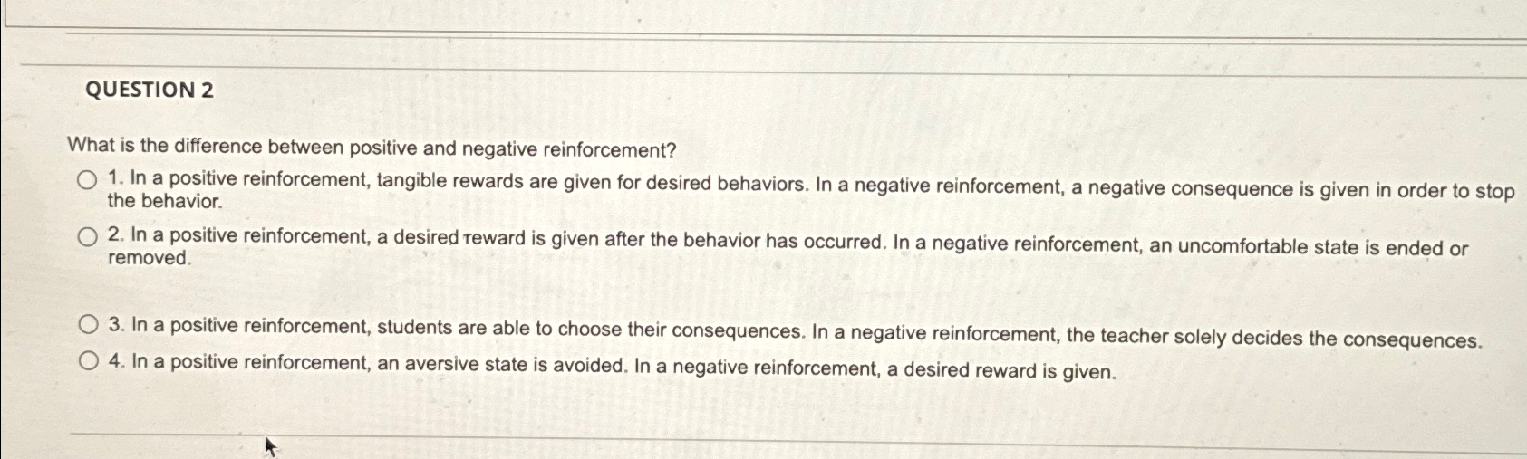 Solved QUESTION 2What is the difference between positive and | Chegg.com