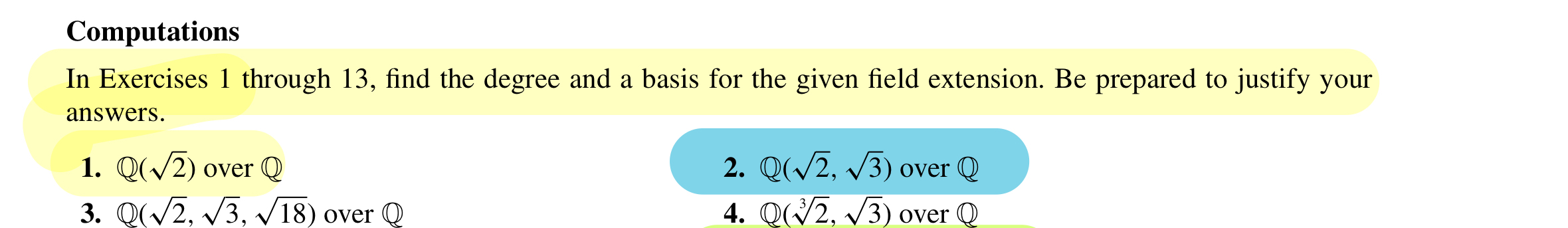 Solved plese SOLVE 4ComputationsIn Exercises 1 ﻿through 13, | Chegg.com