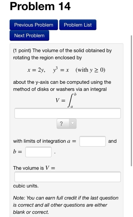 Solved Problem 14 Previous Problem Problem List Next Problem | Chegg.com