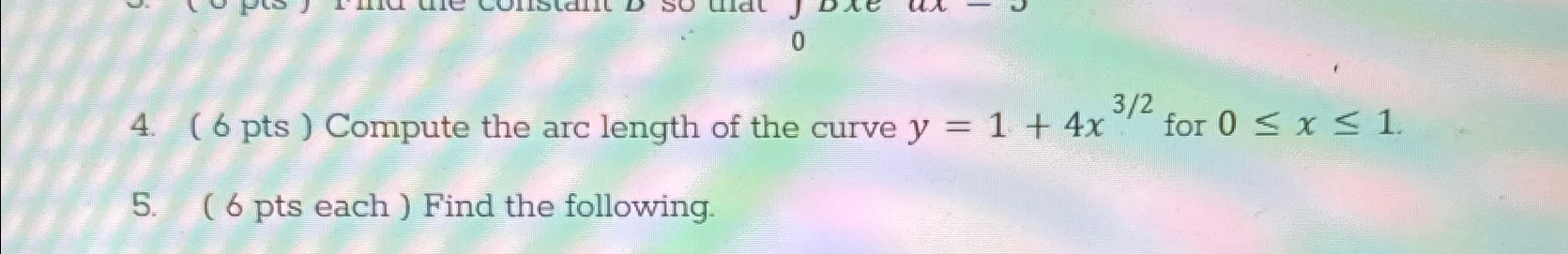 Solved Compute the arc length of the curve y=1+4x32 ﻿for | Chegg.com