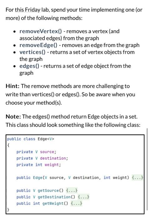 Solved In class we completed a partial implementation of a | Chegg.com