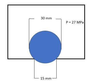 Solved A 30 mm diameter steel ball having a unit weight of | Chegg.com