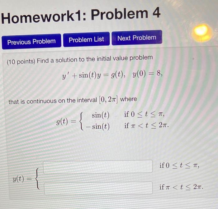 Solved Homework1: Problem 4 (10 points) Find a solution to | Chegg.com