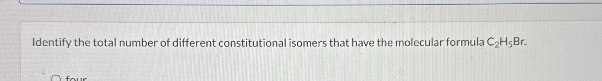 Solved Identify the total number of different constitutional | Chegg.com