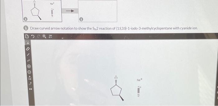 Solved (1) Draw curved arrow notation to show the SN2 | Chegg.com