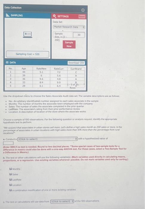 Solved Use the dropdown menu to choose the Sales Associane | Chegg.com