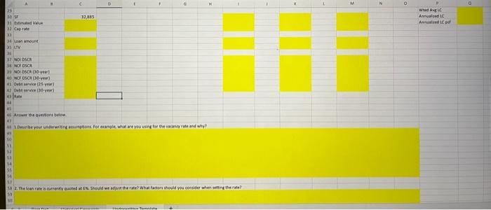Create a spreadsheet that answers the questions | Chegg.com