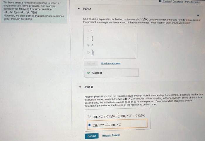 Solved Review Constants Periodic Table Part A We have seen a | Chegg.com
