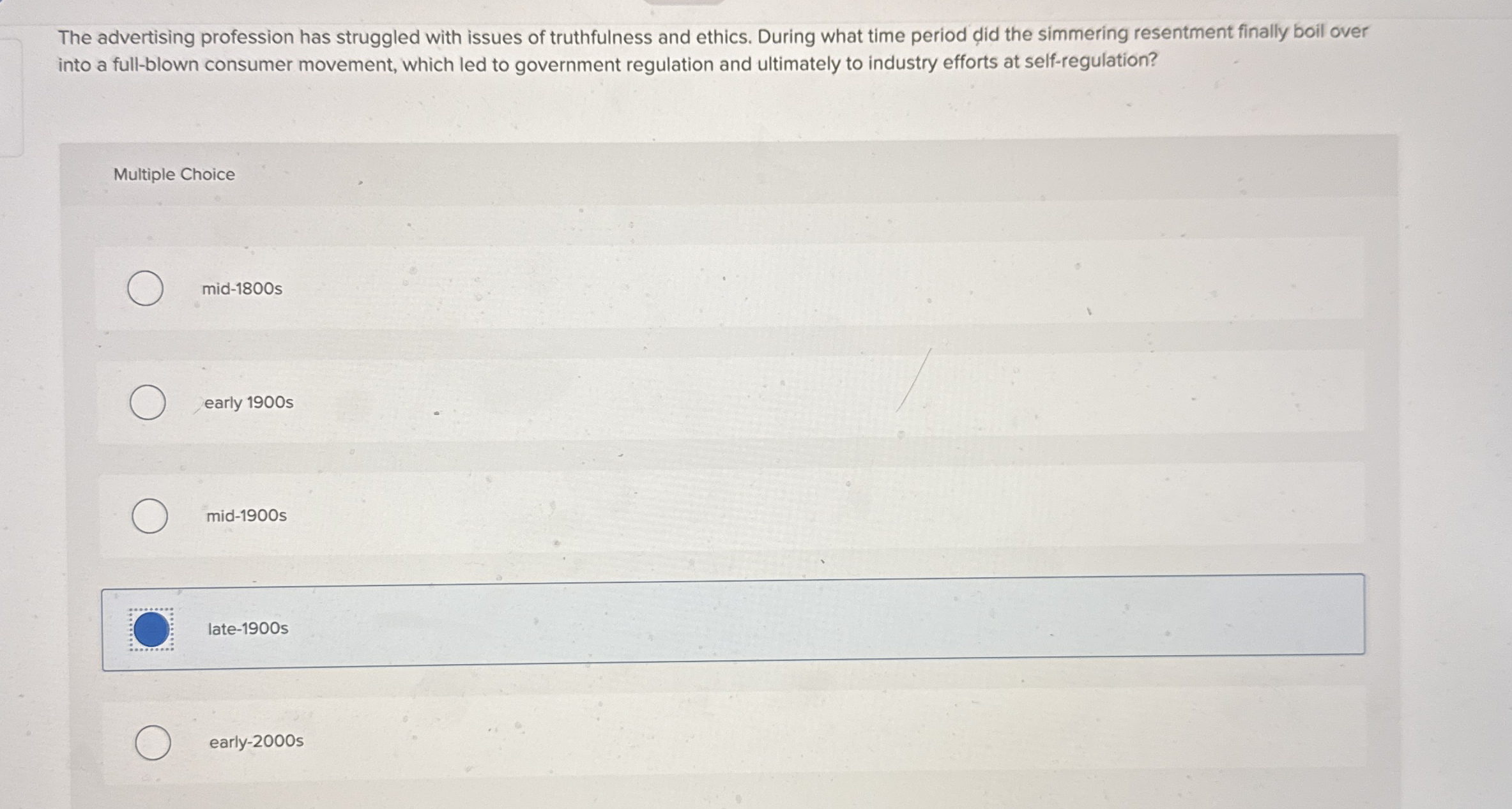 The advertising profession has struggled with issues | Chegg.com